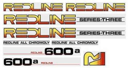 Redline Retro 600A Series 3 Decal Set - BMX Decal Sets - New Zealand