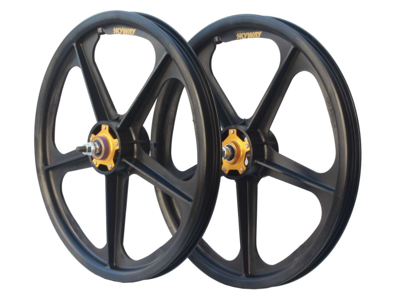 Skyway - Graphite Tuff 5 Spoke Wheelset 20inch (Pair) - BMX Wheels ...