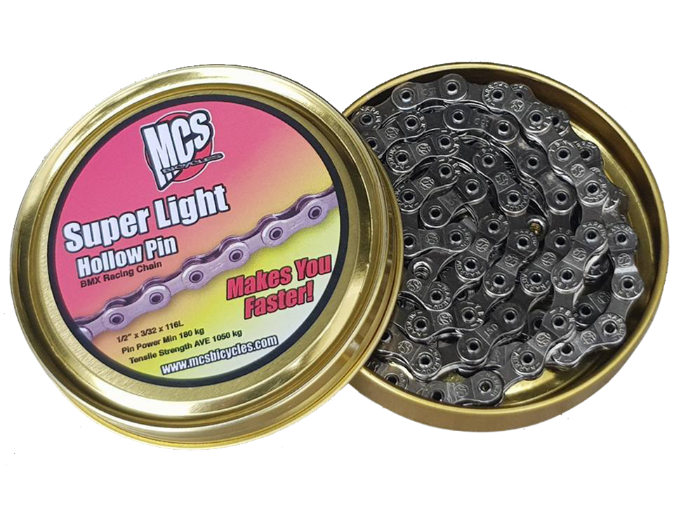 MCS - Superlight Hollow Pin Chain - BMX Chains - New Zealand