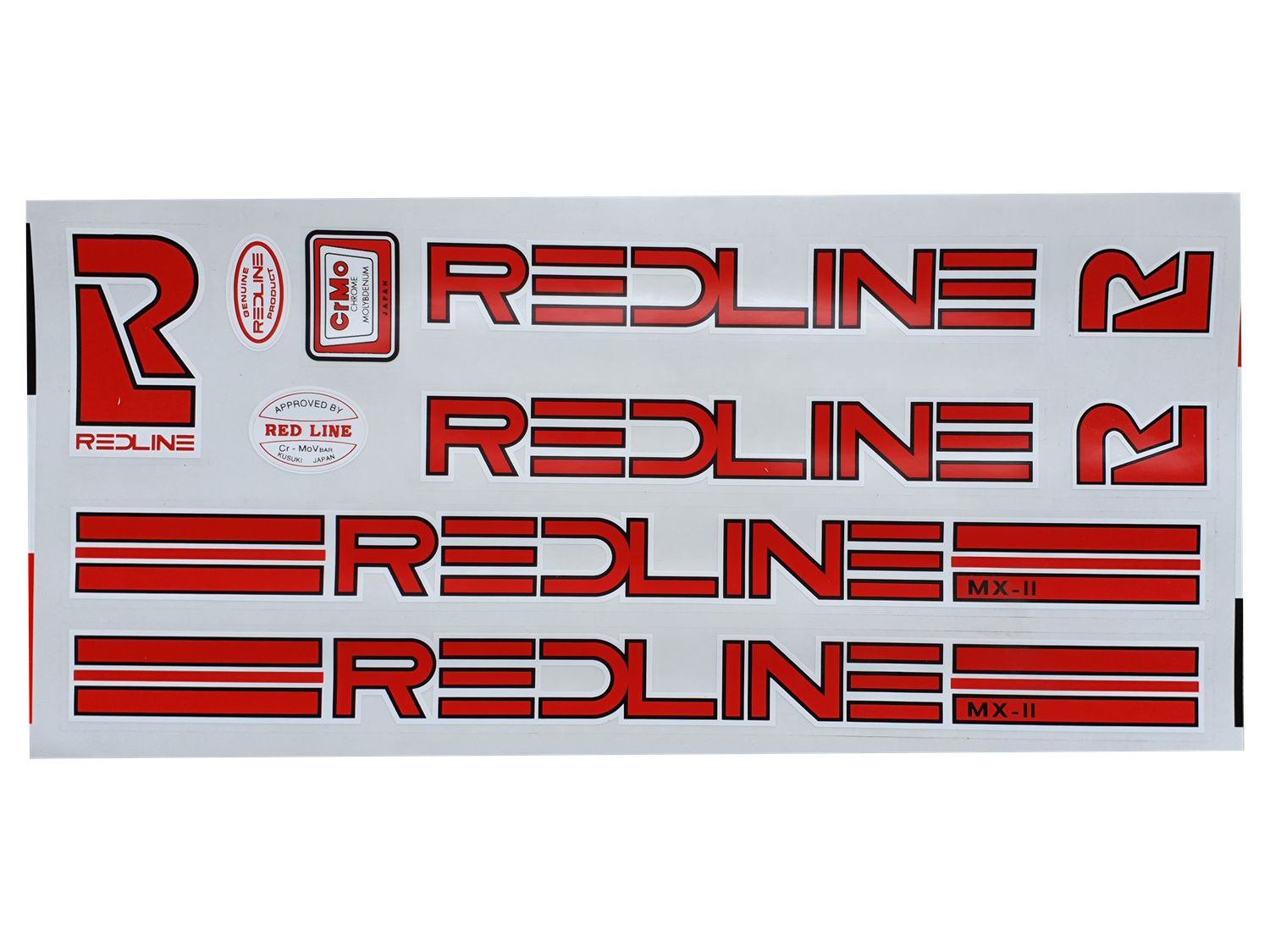 Redline - Retro MX 2 Decal Set - BMX Decal Sets - New Zealand