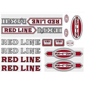 Redline - Retro MX2 Decal Set (Original) - BMX Decal Sets - New Zealand