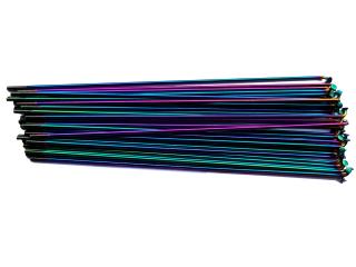 DRS - Rainbow Oil Slick Stainless Spokes ( 36 pcs) - BMX Spokes ...